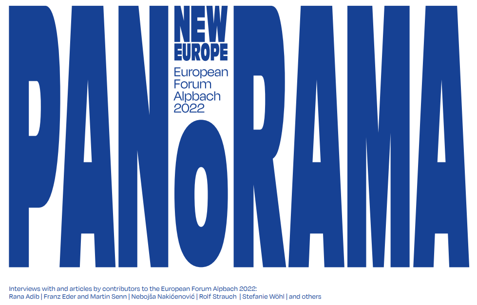 Panorama 2022 European Forum Alpbach